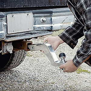 Alumistinger 3505 by Andersen Manufacturing Aluminum Ball Mount, 4" Drop Bar - 1" Shank Hole