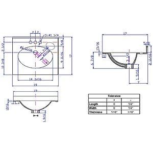 19 Inch Cultured Marble Vanity Top with Backsplash, Improved Package, Ivory – Design House, 586263