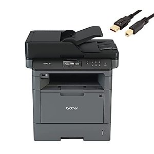 Brother MFC-L5705DW All-in-One Wireless Monochrome Laser Printer, Print Copy Scan Fax, Duplex (2-Sided), Ethernet, Hi-Speed USB 2.0, 42ppm, 1200x1200 dpi, 3.7" Touch LCD, Durlyfish