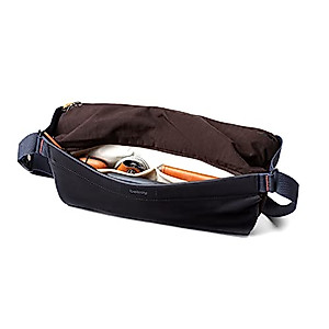 Bellroy Sling Bag - Premium (Leather & Fabric Unisex Crossbody Bag) - Deep Plum