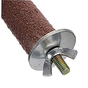 TOSSPER 1pc 14cm Pumice Stone Perch Nail Trimmer Budgie Canary Finch Cockatiel Parakeet Pet Toys for Bird Accessories Random Color