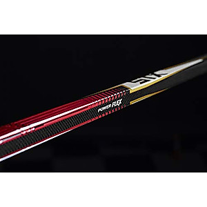 STX unisex adult X92 Ice Hockey Stick, Black/Red, Senior US