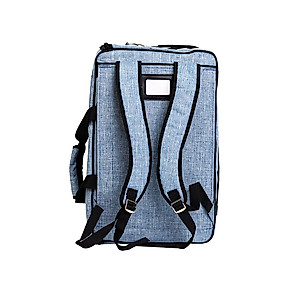 Board Game Bag - Allplay/BoardGameTables.com - [Backpack/Shoulder Strap/Luggage Slip] - Padded Board Game Carrier (Sky Blue)