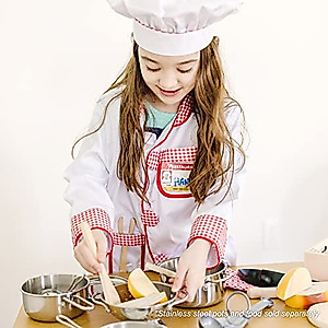 Melissa & Doug Chef Role Play Costume Set With Accessories - Pretend Chef Outfit For Kids Ages 3+