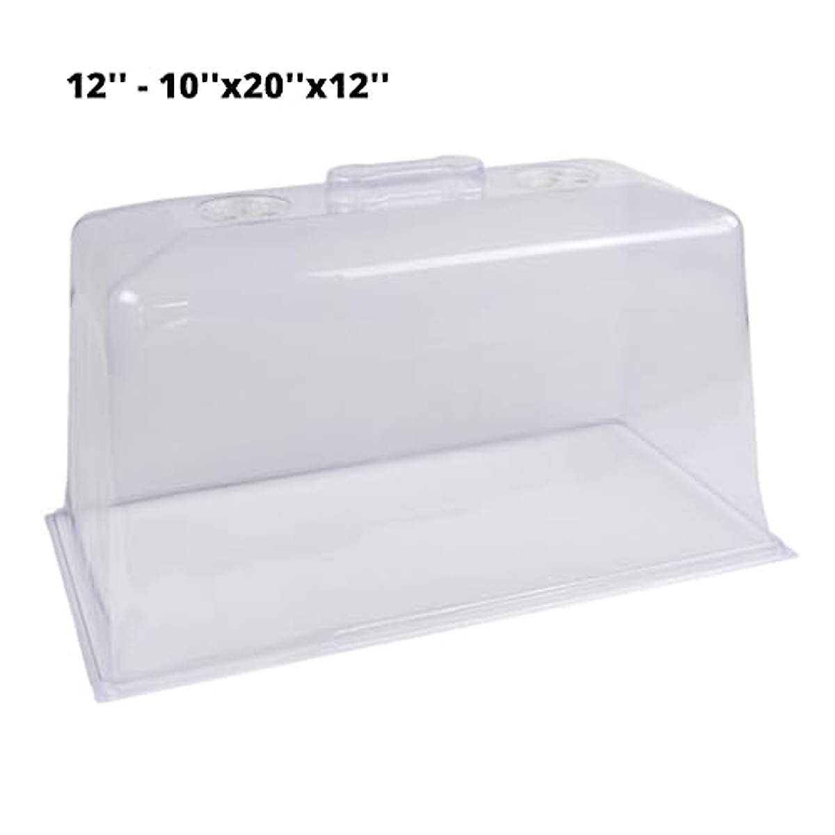 AGROVISTA High Standard Dome - Propagation, 2", 7", 8", 12", 10''x20', Clear Plastic Tall Domes, Perfect Environment for Your Cuttings and Seedlings (2'' - 10''x20''x2'')