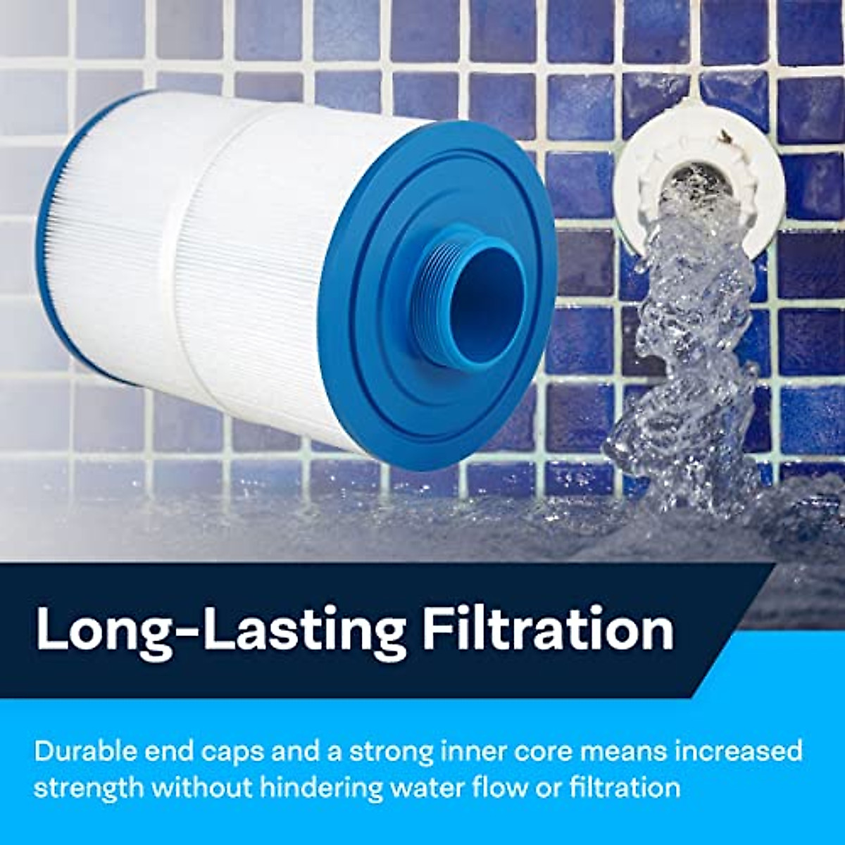 SpiroPure Replacement for Unicel 6CH-352 Artesian 06-0014-12 Hot Tub Spa Pool Replacement Cartridge (Pack of 4)