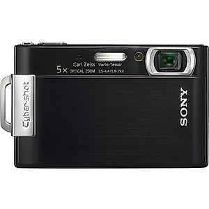 Sony Cybershot DSC-T200 8.1MP Digital Camera with 5x Optical Zoom with Super Steady Shot Image Stabilization (Black) (OLD MODEL)