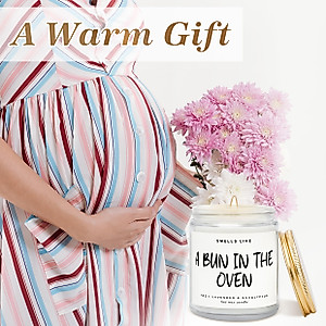 Baby Pregnancy Announcements, Baby Shower Gifts Ideas - A Bun in The Oven Candles, Pregnancy Reveal to Parents, Best Pregnancy Announcement Gift for Grandparents, Uncle, Aunt