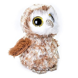 TY T36326 Percy BARN OWL-Beanie BOOS, Multicolored, 15 Cm