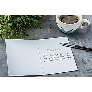 DIVERSEBEE 18 Kraft Inspirational Christian Greeting Cards with Envelopes (6 Unique Designs), Bulk Motivational Bible Verse Quotes, Encouragement Scripture Note Cards Assortment - 4x6 Inches