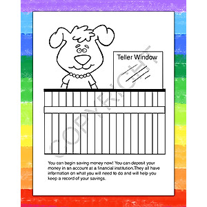 ZOCO - Be Smart with Your Savings - Educational Coloring & Activity Books (25 Bulk Pack, Without Crayons) - Teach Kids About Money - Bank Supplies - Gifts for Kids