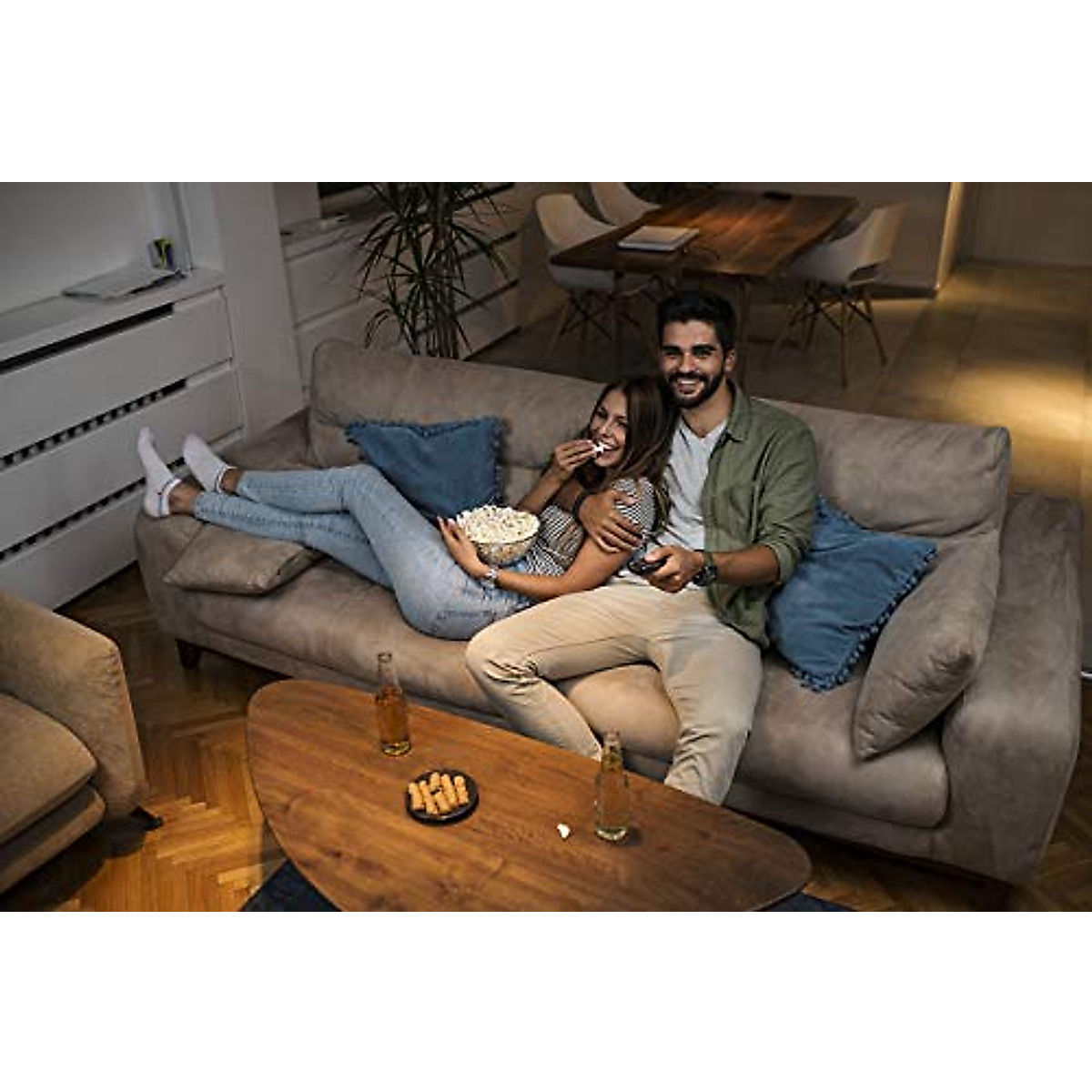 Cree Lighting Connected Max Smart Led Bulb Br30 Indoor Flood Tunable White + Color Changing, 2.4 Ghz, Compatible with Alexa and Google Home, No Hub Required, Bluetooth + WiFi, 4Pk