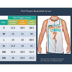 Flint Tropics Basketball Jersey Adult Halloween Costume (X-Large, Personalized)