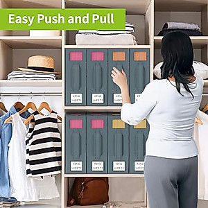 Aokeyee Bed Sheet Organizers and Storage, 2 Pack Foldable Bed Sheet Organizer for Linen Closet(Queen or King Size),Sheets Set Folder for Bedding Sheets,Duvet Covers and Pillow Cases(Grey)