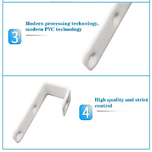 4pcs PVC Coated Bed Ladder Hooks, Iron Bunk Bed Ladder Hooks Brackets,Heavy Duty Hook Brackets for Bed Decoration Tool
