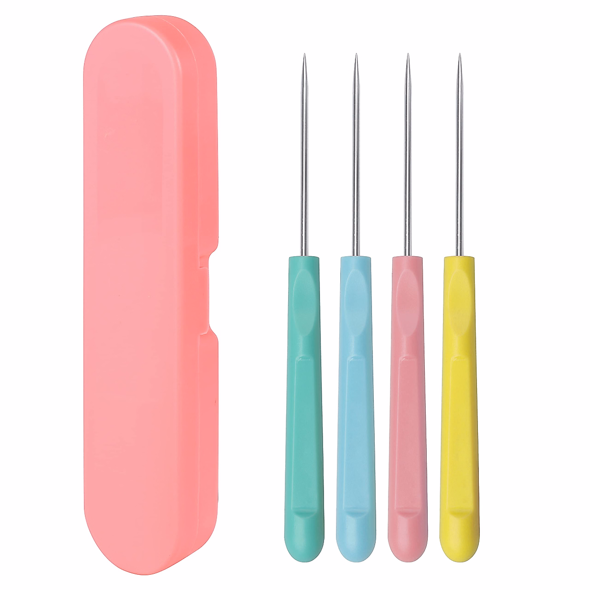 4Pcs 5.2 Inches Sugar Stir Needle, Cookie Scribe Needles Cake Decorating Needle Tool Cookie Decoration Supplies Mother's Day Gifts for Baking Lovers