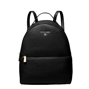 Michael Kors Valerie Medium Logo Backpack (Black)