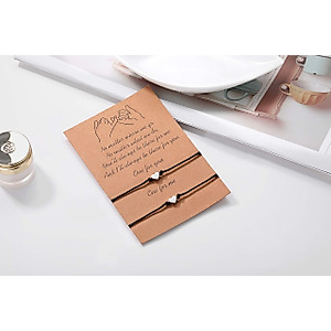 morniface Pinky Pomise Distance Matching Heart Bracelets for Best Friends Couple Family Women Mens (heart Bracelet)