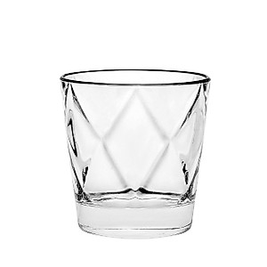 Barski - European Glass - Double Old Fashioned Tumbler Glasses - Uniquely Designed - Set of 6-12 oz. - Made in Europe