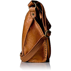 The Sak Women's Silverlake Leather Crossbody, Tobacco Floral Embossed