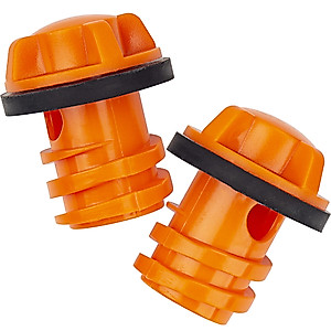 Cooler Drain Plug, 2 Pack Replacement, Orange, Compatible with Yeti Roadie, Tundra, and Tank Coolers and RTIC Coolers
