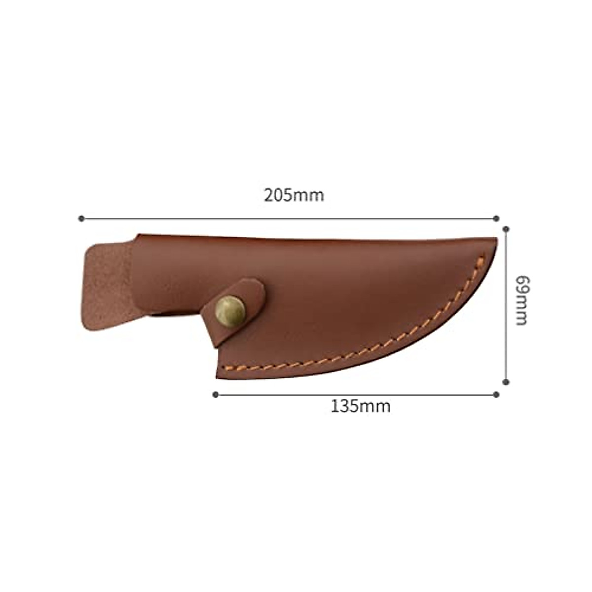 Hemoton Leather Knives Sheath Kitchen Boning Knives Sleeves Protectors with Belt Loop Outdoor Camping Knives Cover Durable Blads Cutters Guard Case