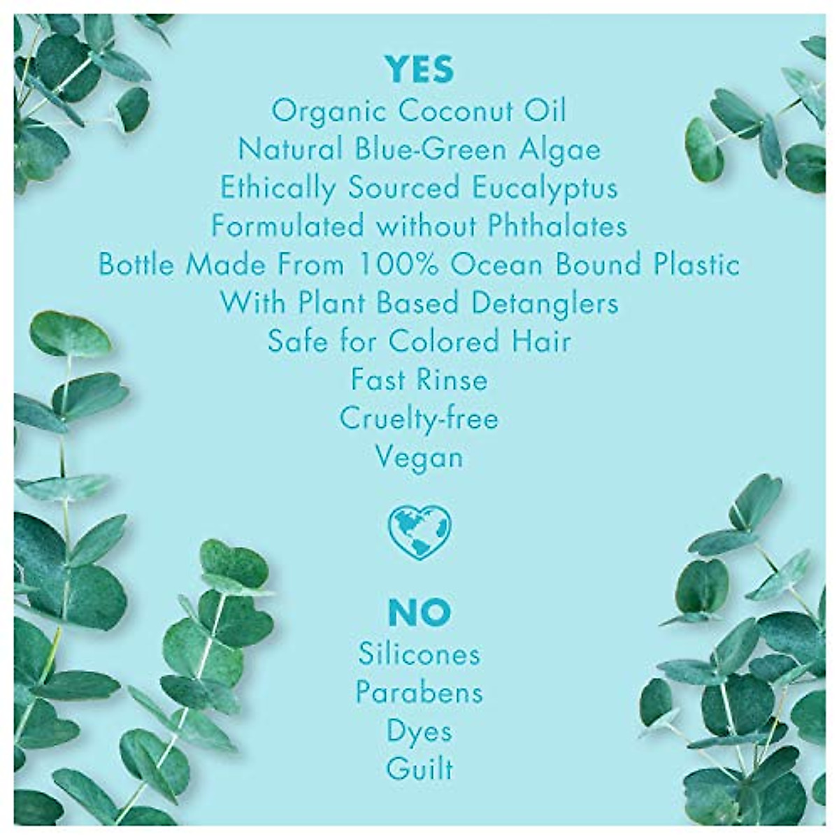 Love Beauty And Planet Marine Moisture Conditioner Clean Oceans Edition Blue-Green Algae & Eucalyptus Hydrating 13.5 oz