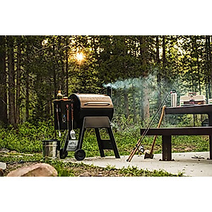 Traeger Grills Pro Series 22 Electric Wood Pellet Grill and Smoker, Bronze, Extra large & Etekcity Infrared Thermometer 1080, Heat Temperature Temp Gun, Yellow