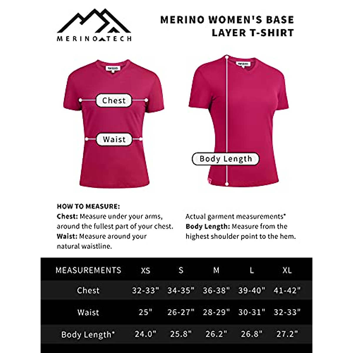 100% NZ Organic Merino Wool Lightweight Women's Base Layer Thermal Short Sleeve T-Shirt + Merino Wool Hiking Socks Bundle (Medium, Purple V-Neck)