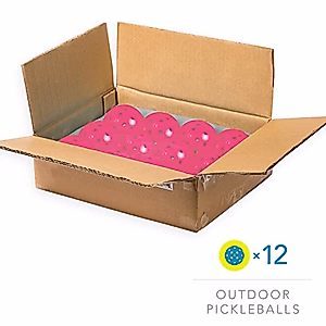 Franklin Sports Outdoor Pickleballs - X-40 Pickleball Balls USA (USAPA) Approved 12 Pack Outside Pink US Open Ball