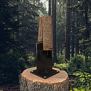 FlareTOP Kindling Splitter Wedge, High Strength Steel with Sharpened Hardened Blade for Wood Stove, Fire Pits, Bonfire & Smoker