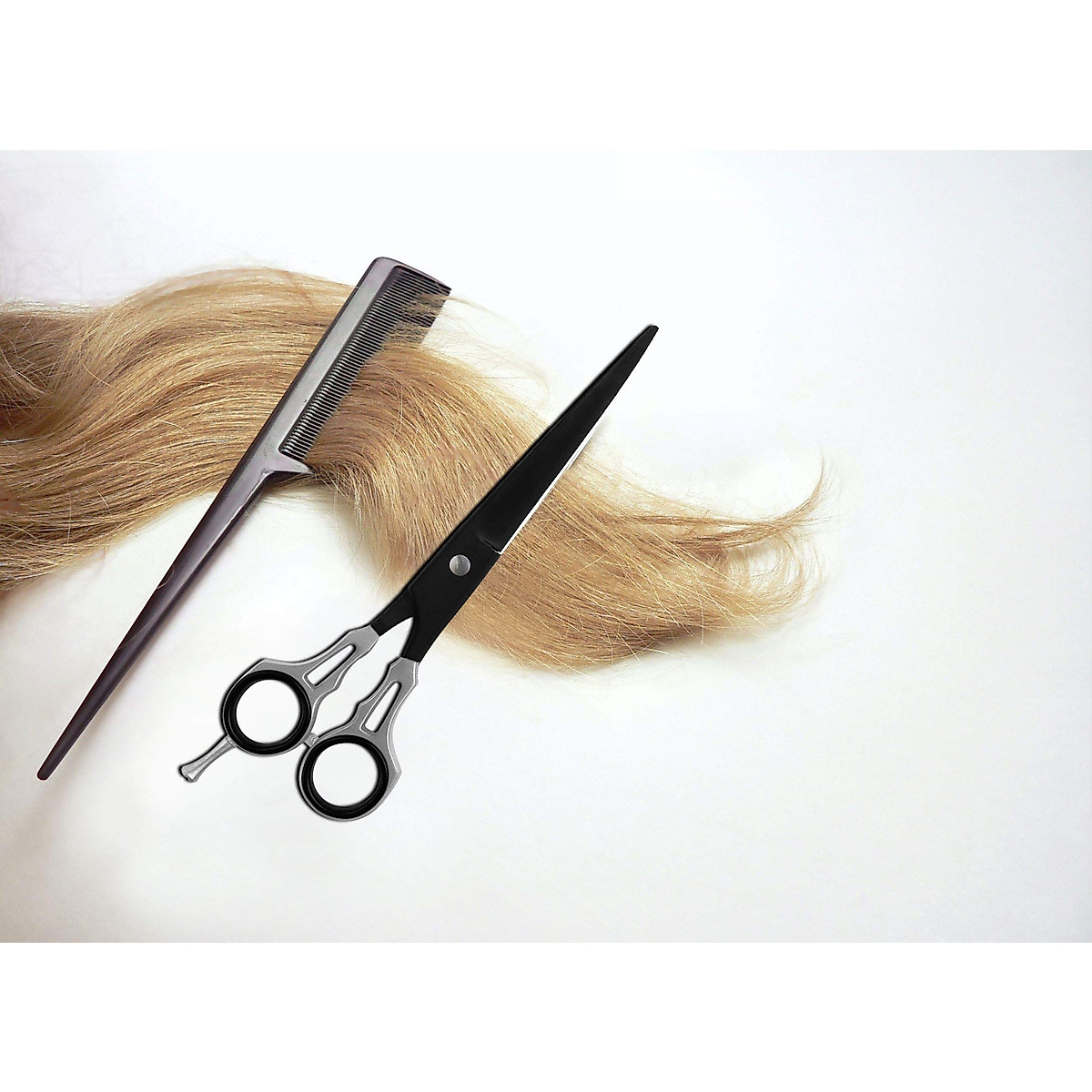 Facón Professional Razor Edge Barber Hair Cutting Scissors - Japanese Stainless Steel - 6.5" Length - Fine Adjustment Tension Screw - Salon Quality Premium Shears (The Alpha)