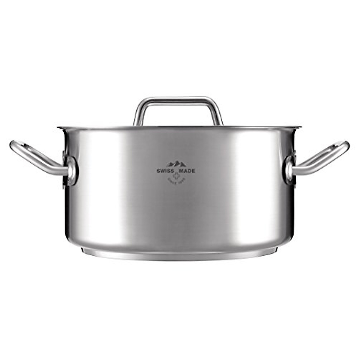KUHN RIKON Cooking Pot Set Montreux 1,5L/3L/6L, 16 cm/1.5 Litre, 20 cm/3 Litre & 24 cm/6 Litre, Silver