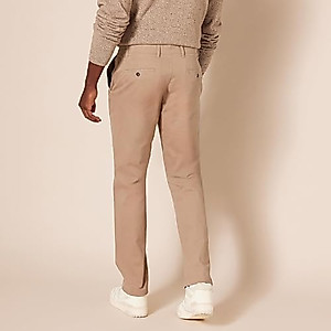 Amazon Essentials Men's Slim-Fit Casual Stretch Chino Pant, Mushroom Brown, 32W x 32L