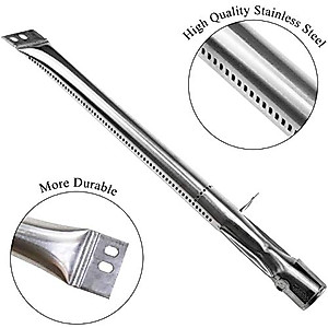 Criditpid Grill Replacement Parts for Brinkmann Brinkman 810-2511-S, 810-2512-S, 810-3660-S, 810-4220-S Gas Grill Models, Stainless Steel Burner Pipe Tube with Igniter Electrode.