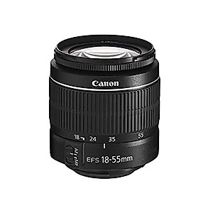 Canon Intl. Canon EOS T100 DSLR Camera EF-S 18-55mm F3.5-5.6 III, EF 75-300mm f4-5.6 III, 420-800mm f8 Lense Bundle Accessories (Extra Battery, Digital Flash, 128Gb Memory & More), Black