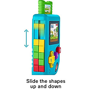 Fisher-Price Laugh & Learn Baby & Toddler Toy Lil’ Gamer Pretend Video Game with Lights & Learning Songs for Ages 6+ Months