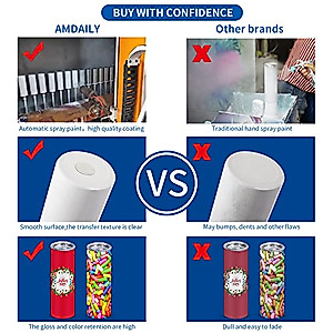 Sublimation Tumblers, 8Pack 20 oz Straight Skinny Sublimation Tumbler Blank Double Wall Insulated Tumbler w/ Lids, Straws, DIY Stickers, Heat Tape, Shrink Wrap, Individually Boxed for Heat Transfer