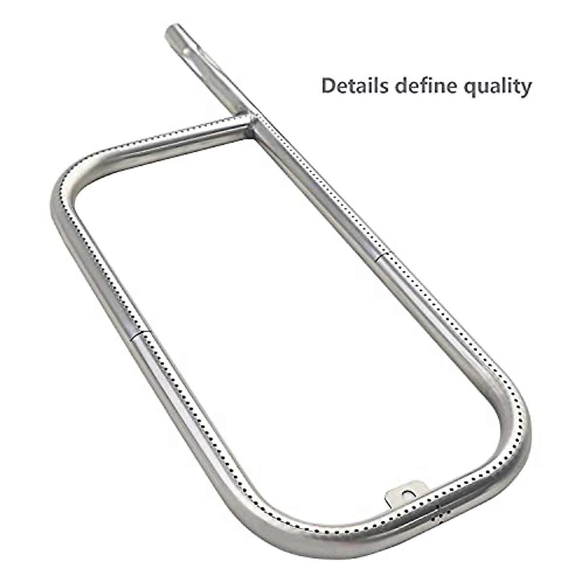 Zemibi Grill Burner Tubes, Stainless Steel Burner Tubes Replacement Parts for Weber Gas Grill Models Q200, Q220, Q2000, Q2200, BBQ Grill Repair Kits for 41862, 69956, 60041, 20 1/2", Sliver