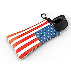 GOGGLESOC Sunnysoc Sunglasses Bag with Cleaning Cloth and Carabiner