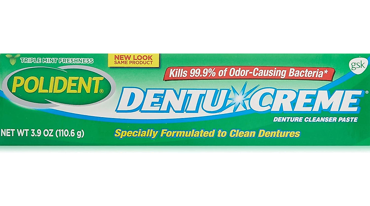 Polident Dentu Creme - 3.9 oz | Effective Denture Cleaning Paste