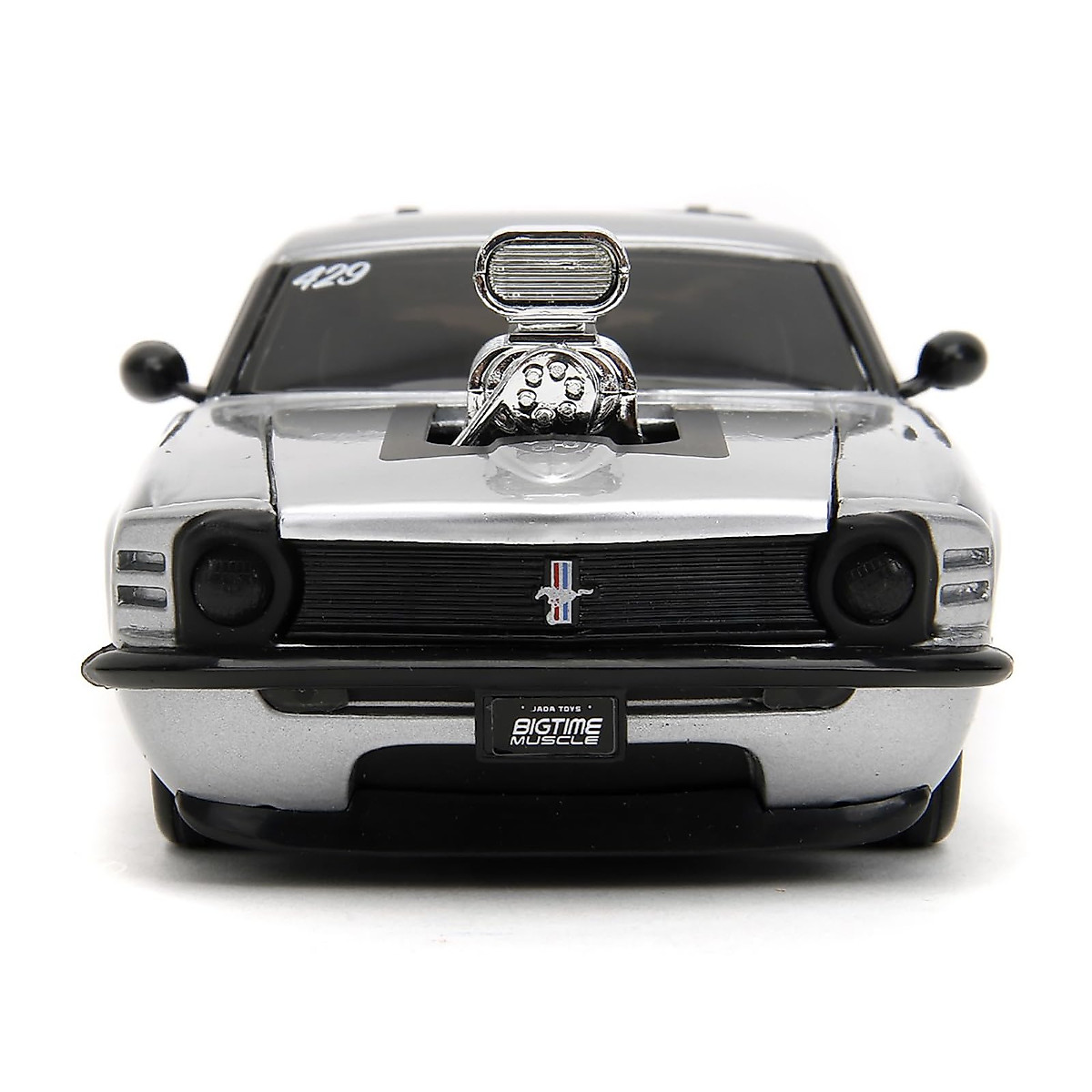 1970 Boss 429 Silver Metallic Highway Drag - Drag Trooper Bigtime Muscle Series 1/24 Diecast Model Car by Jada 35021