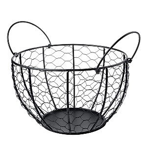 Kitchen Storage Metal Wire Egg Basket Farm Chicken Cover Egg Holder/Organizer Case/Container