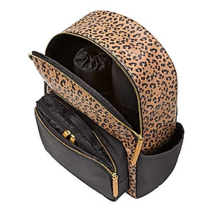 Petunia Pickle Bottom District Backpack | Baby Bag | Baby Diaper Bag for Parents | Baby Backpack Diaper Bag | Stylish, Spacious Backpack for On-The-Go Modern Moms & Dads | Shower Gift | Leopard/Black