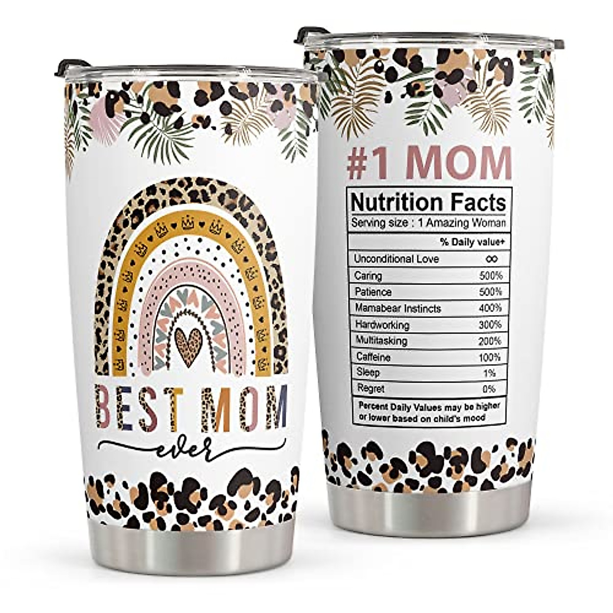 Macorner Mom & Dad Gifts Set - Stainless Steel Tumbler 20oz - Birthday Christmas Gifts for Women Mom Wife Grandma Nana & Birthday Christmas Gifts for Men Dad Grandpa From Daughter Son Gifts For Parent