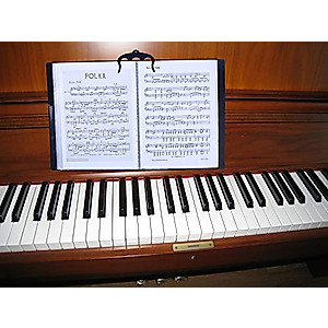 Music Book Clip Page Holder 2Pack Metal Sheet Music Holders for Sheet Music Stands,Pianos,Musicians and Cookbook Reading