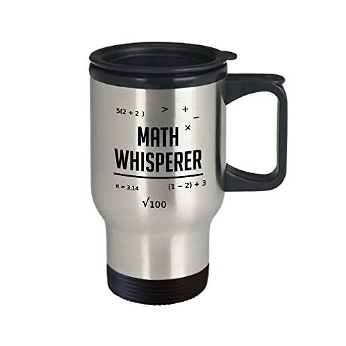 Math Whisperer Travel Mug - Funny Tea Hot Cocoa Insulated Tumbler - Novelty Birthday Christmas Anniversary Gag Gifts Idea