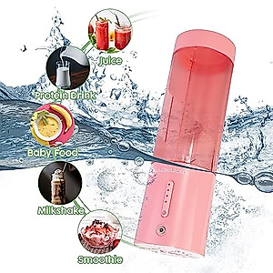 Portable Blender for Shakes and Smoothies, Personal Size Blenders with 16oz Blender Cup, Rechargeable Mini Blender, Portable Juicer