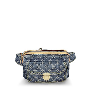 Louis Vuitton, Pre-Loved Monogram Denim Bumbag, Blue
