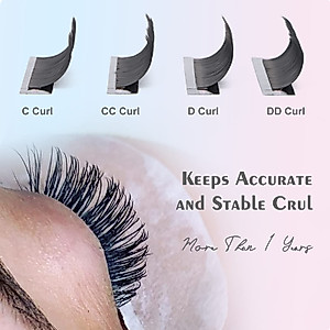 DF Lash Extension Volume Lashes Extension 0.05 CC Curl 8-15mm Mixed Tray Individual lash Extensions Classic Lash Extensions Soft Matte Black Single Eyelashes Professional Salon Use